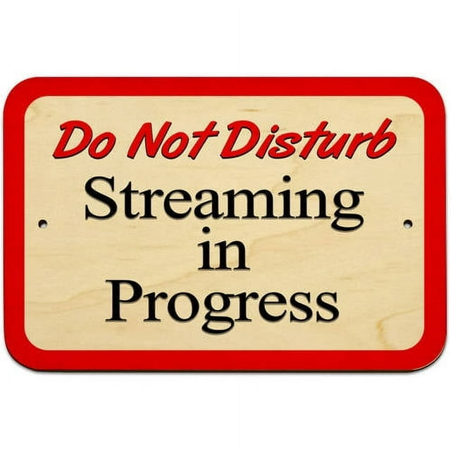 Do Not Disturb Streaming in Progress Sign - Walmart.com