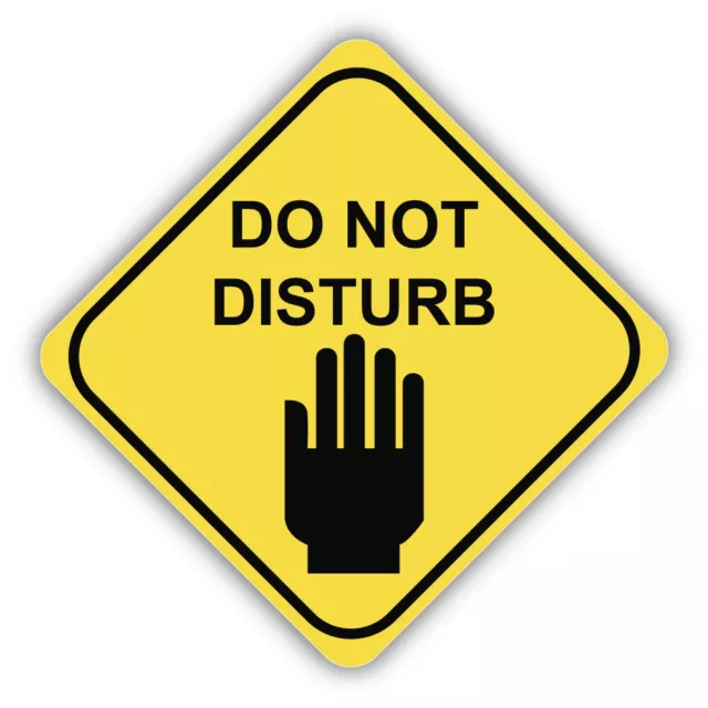 Do Not Disturb Warning Sticker Phone Decal Water Bottle Stickers Car ...