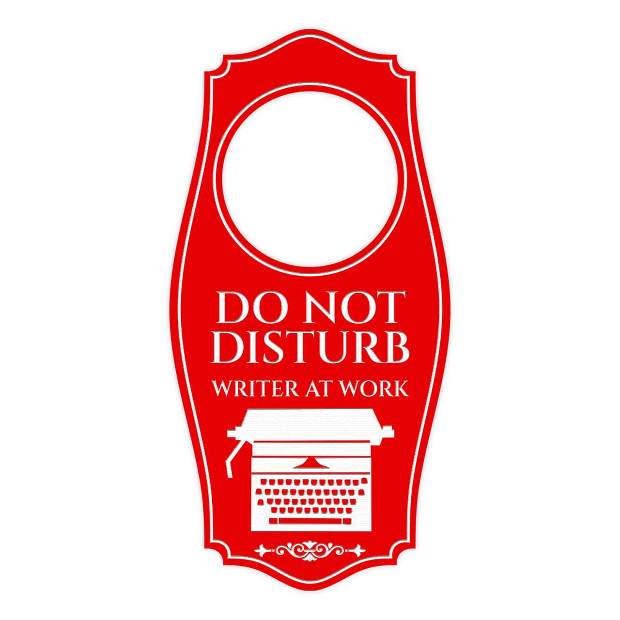 Do Not Disturb Writer At Work Door Hanger | House or Business Door Sign ...