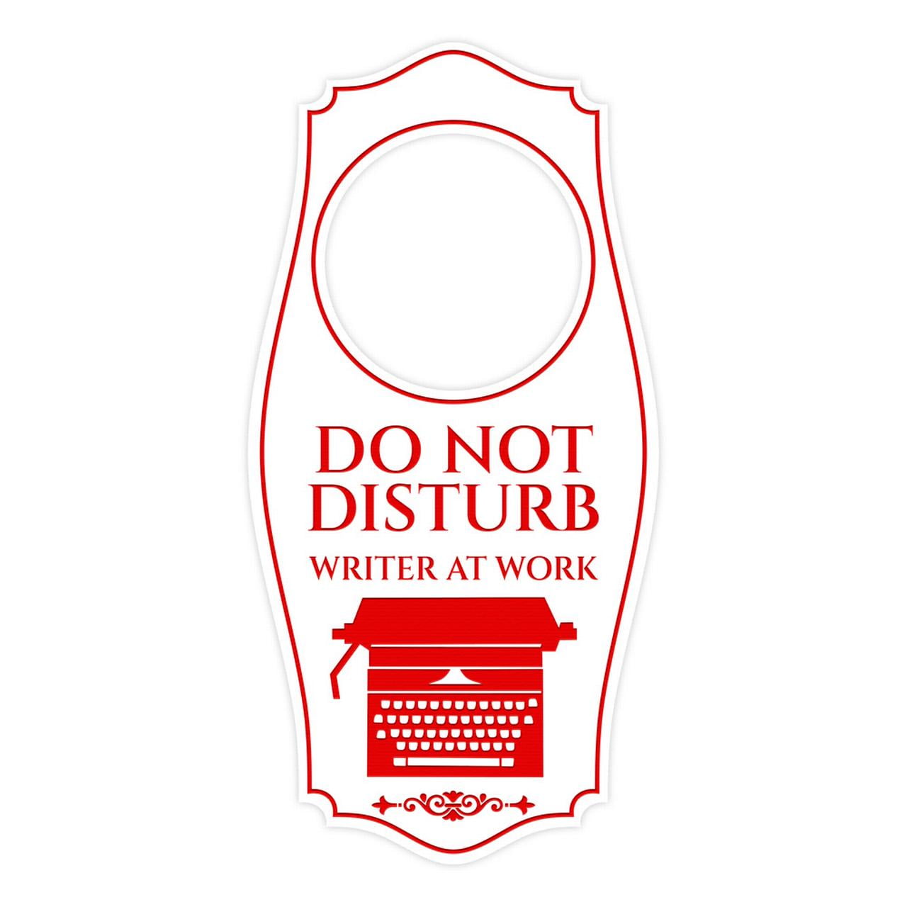 Do Not Disturb Writer At Work Door Hanger | House or Business Door Sign ...