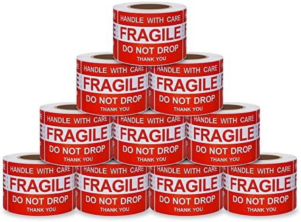 Do Not Drop Stickers 2×3 Inch Fragile Labels Shipping Warning Labels ...