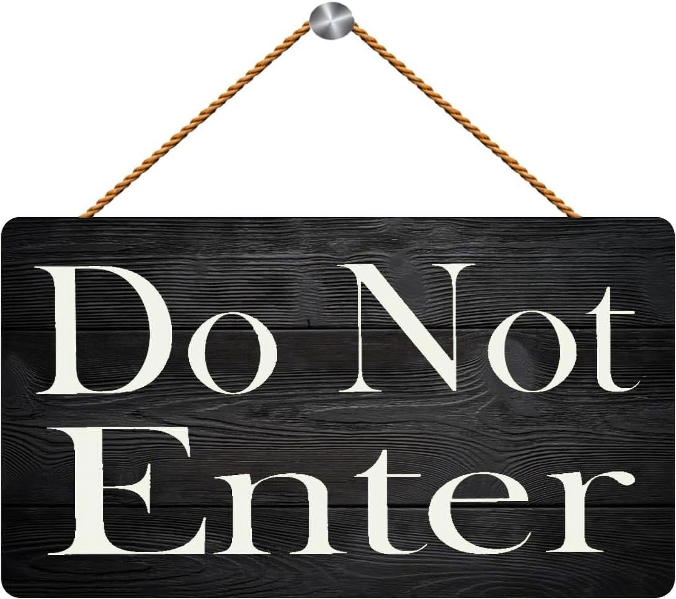 Do Not Enter Custom Wood Sign Spa Salon Office Room No Door Wall Sign ...