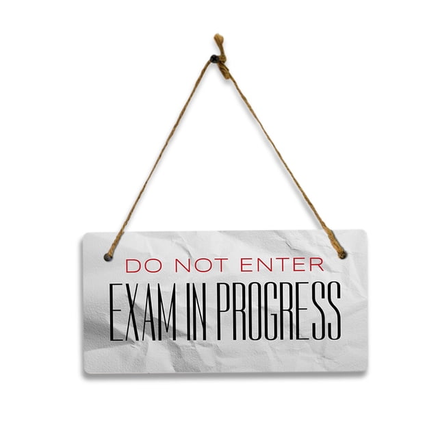 Do Not Enter Exam In Progress 5" x 10" Hanging Wall or Door Sign ...