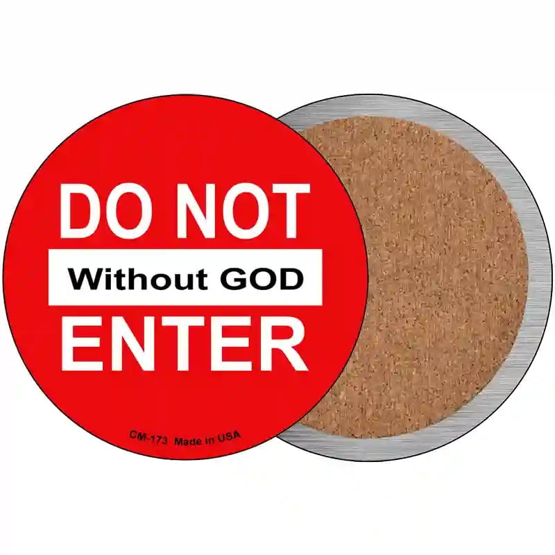 Do Not Enter Novelty Metal Circular Sign3.5" Coaster (Sets of 4) (CC ...