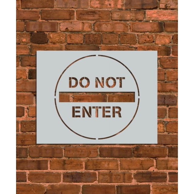 Do Not Enter Sign Stencil - Walmart Business Supplies