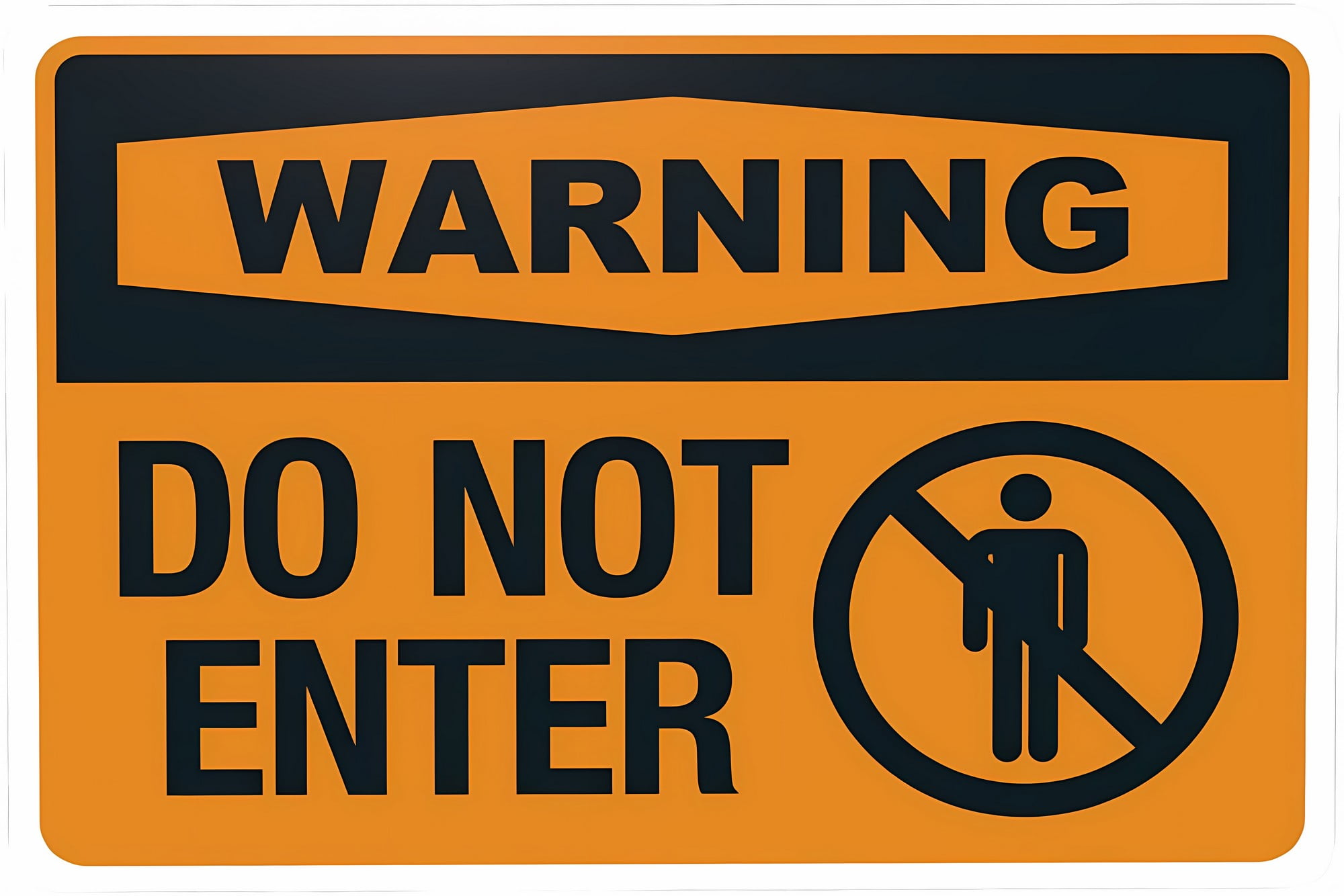 Do Not Enter Warning Sign - 8"x12" Security Metal Sign, Vintage Safety ...