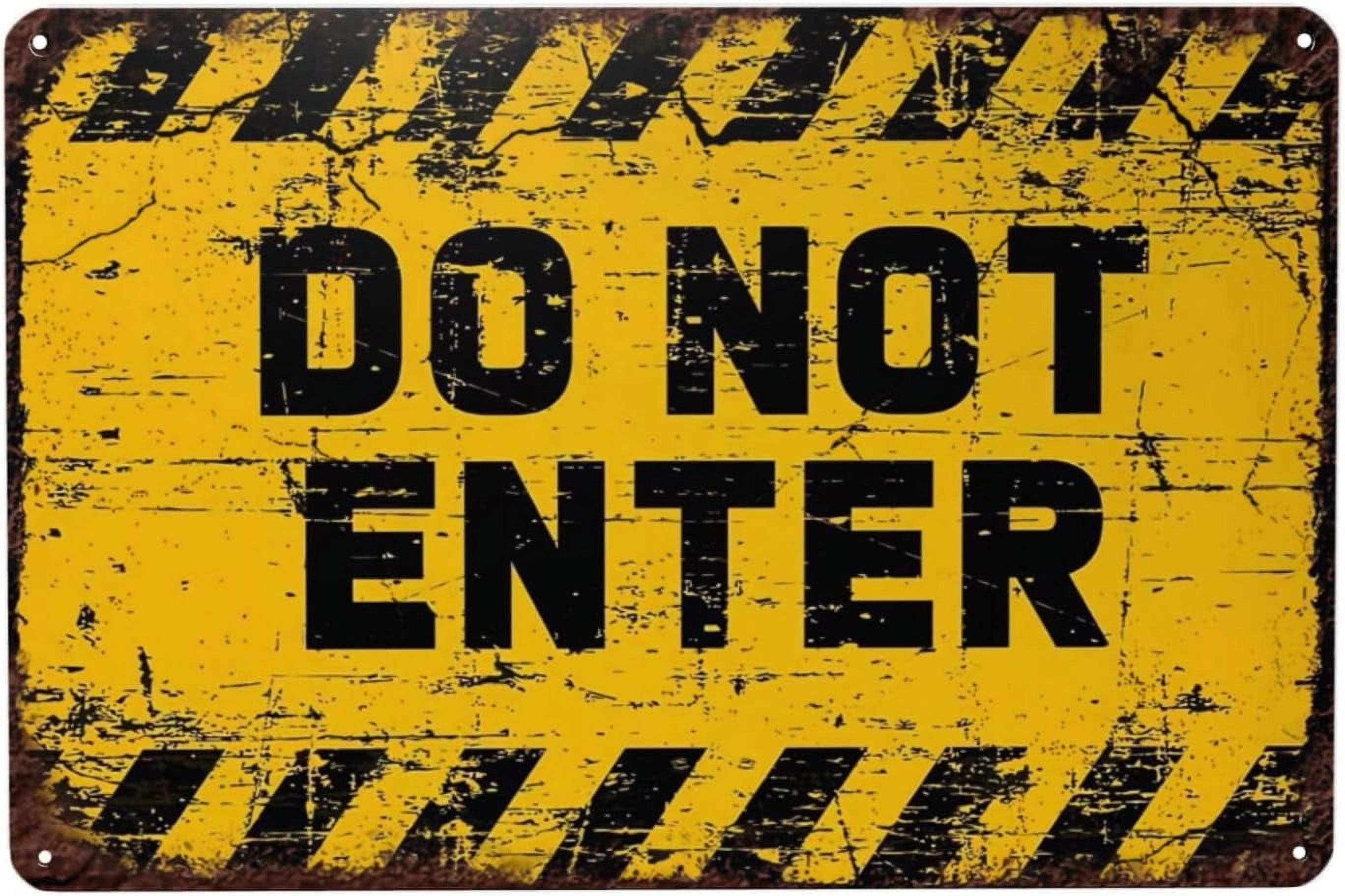 Do Not Enter Warning Sign, Cautions Safety Business Metal Signs ...
