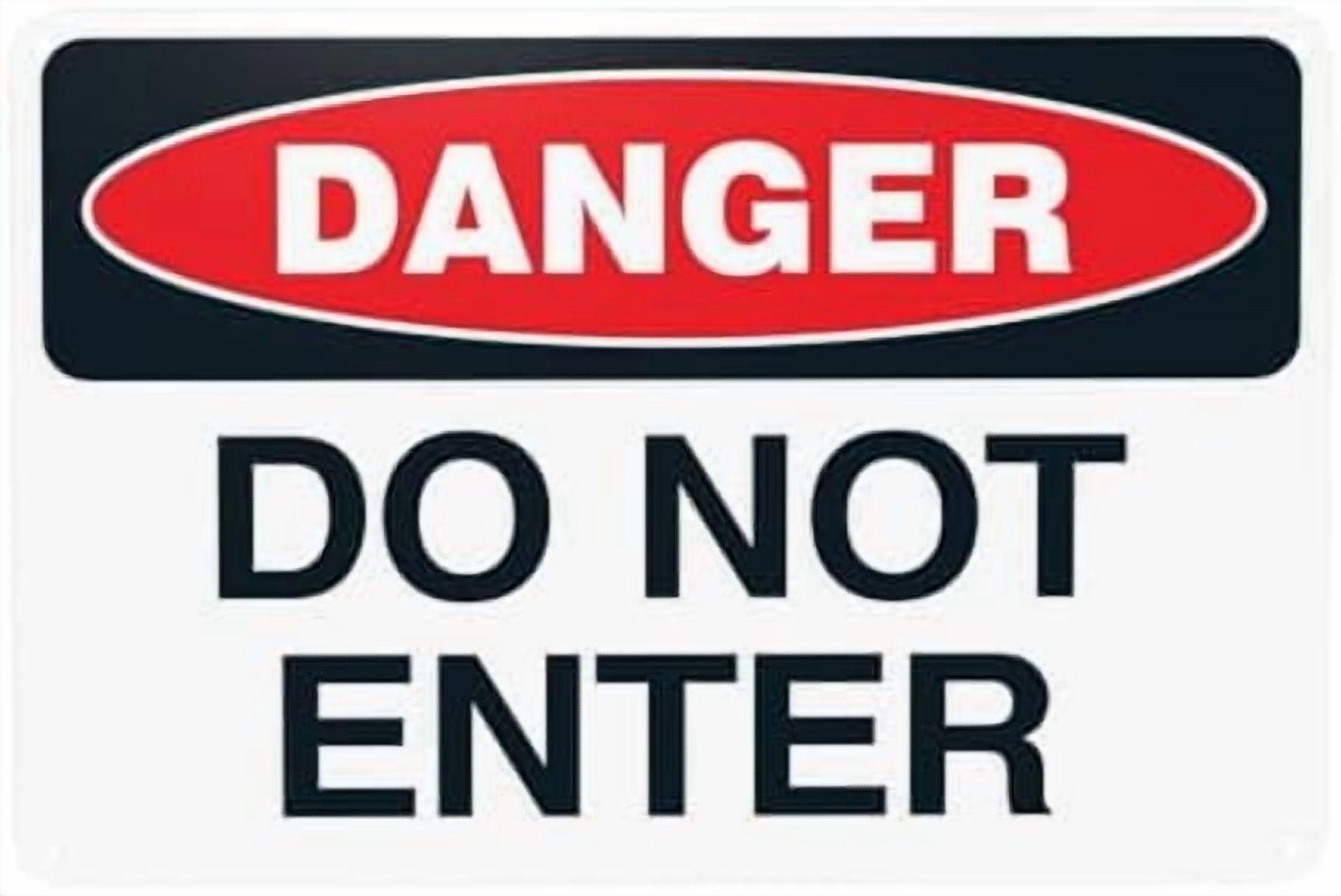 Do Not Enter Warning Sign, Do Not Enter Security Metal Signs for Home ...