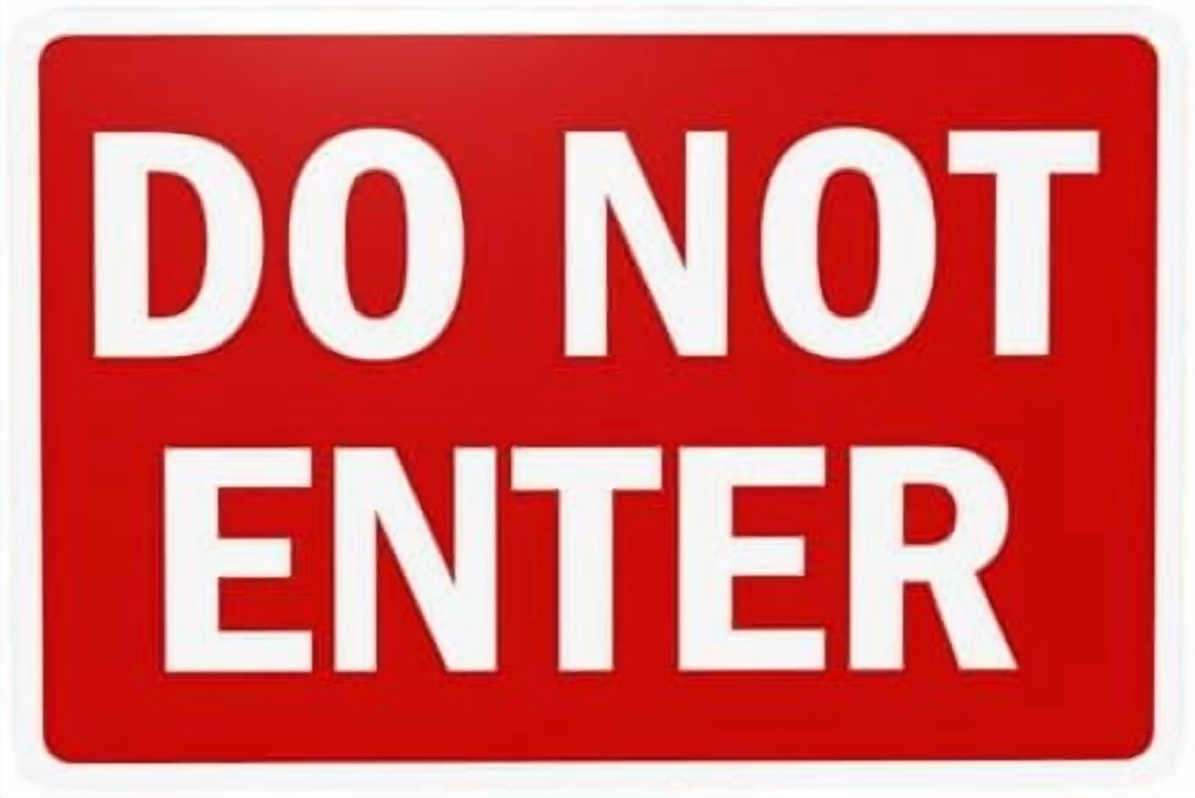 Do Not Enter Warning Signs, Do Not Enter Security Metal Signs for Home ...