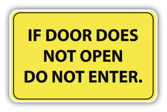 Do Not Enter Warning Sticker Phone Decal Water Bottle Stickers Car ...