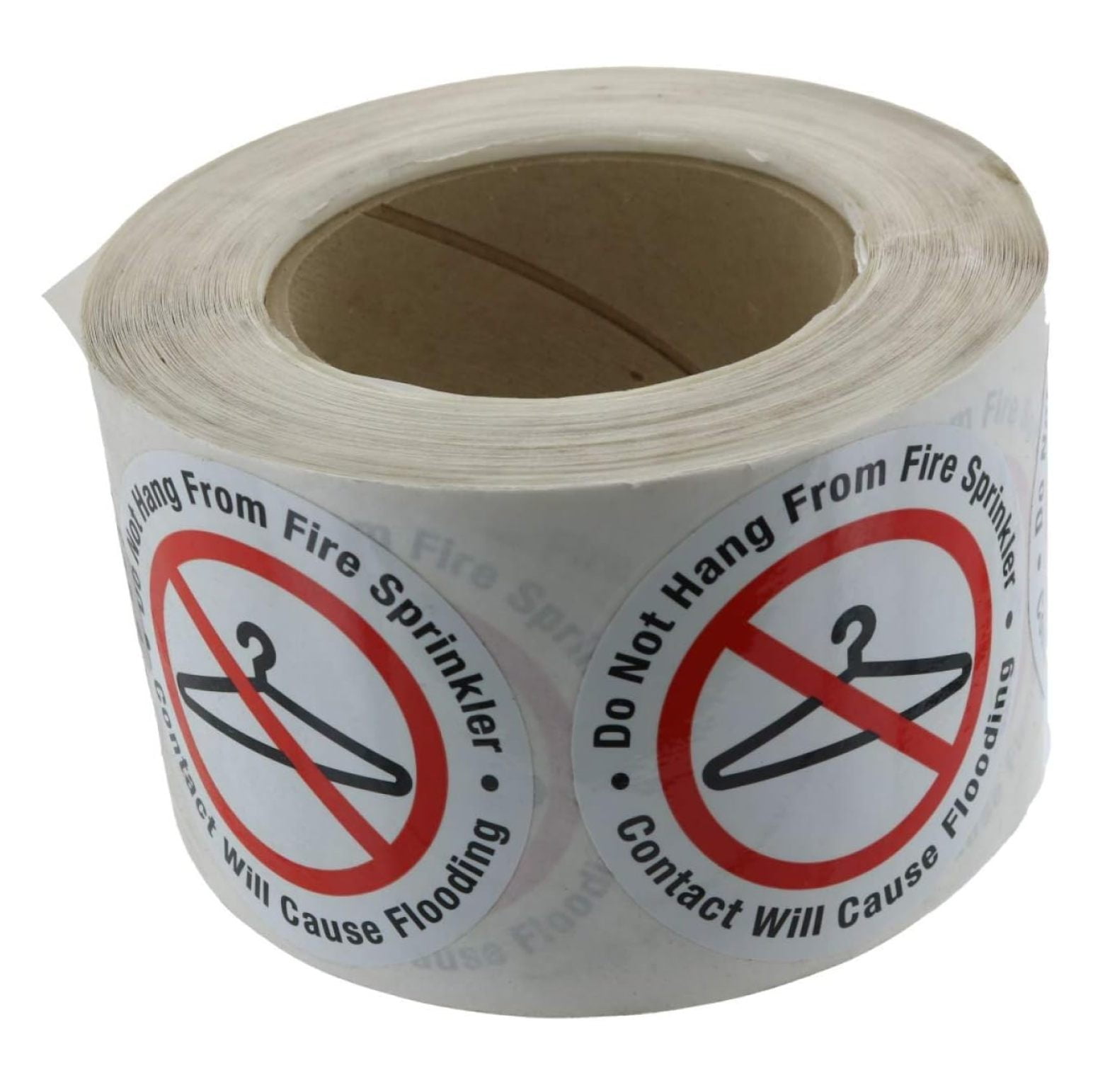 Do Not Hang from Fire Sprinkler Sign, Vinyl Sticker, 3", Roll of 100 ...