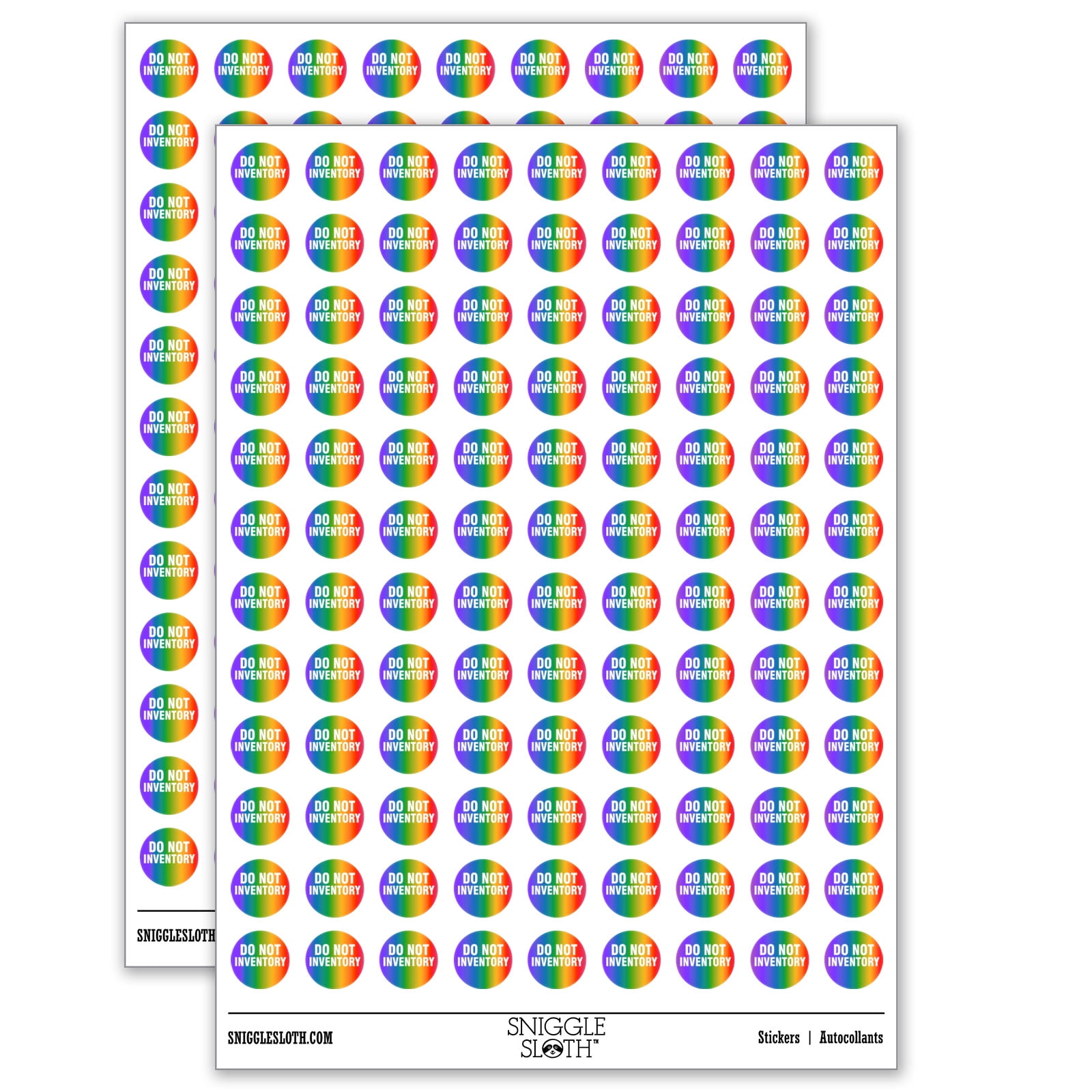 Do Not Inventory Management Manufacturing Label 200+ Round Stickers ...