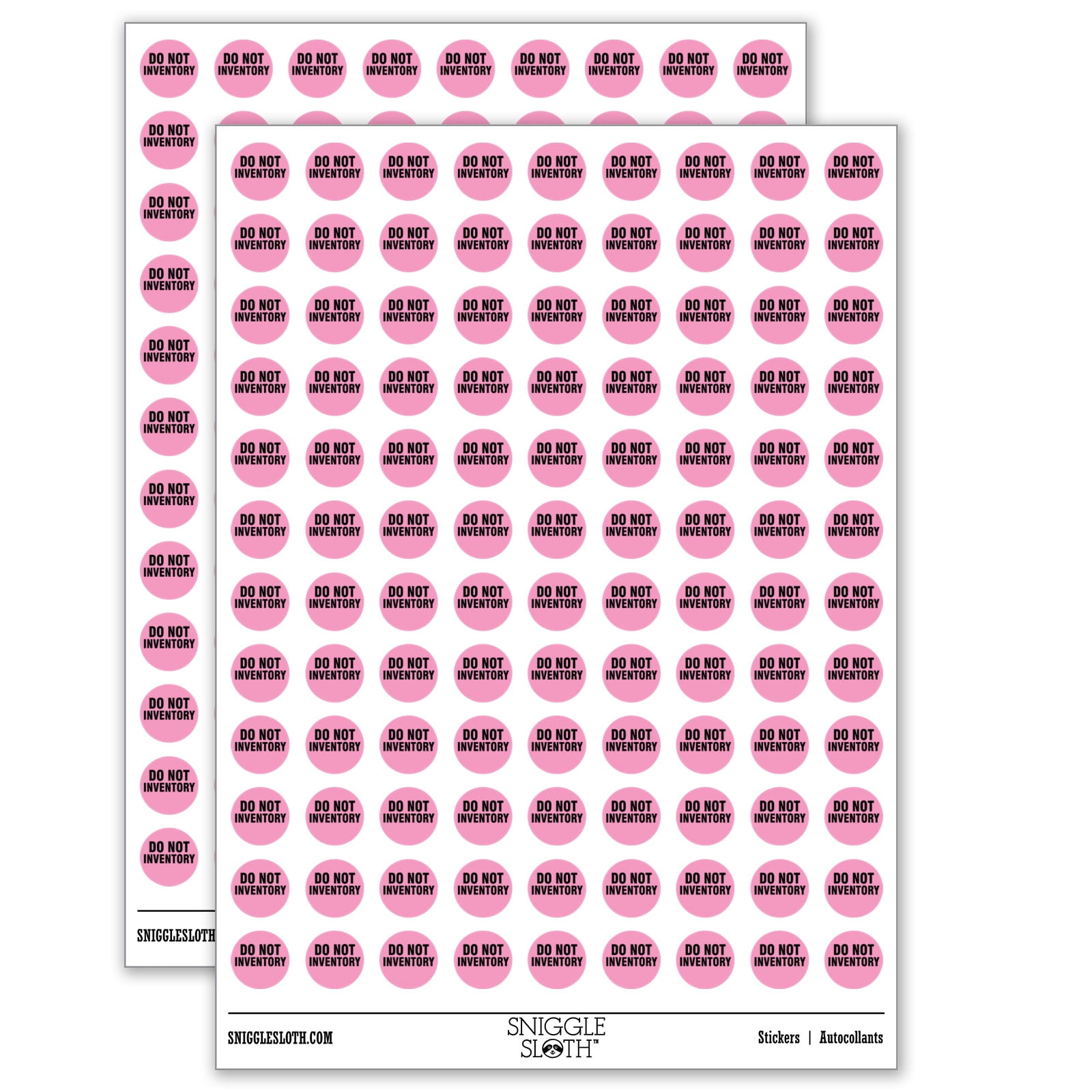 Do Not Inventory Management Manufacturing Label 200+ Round Stickers ...