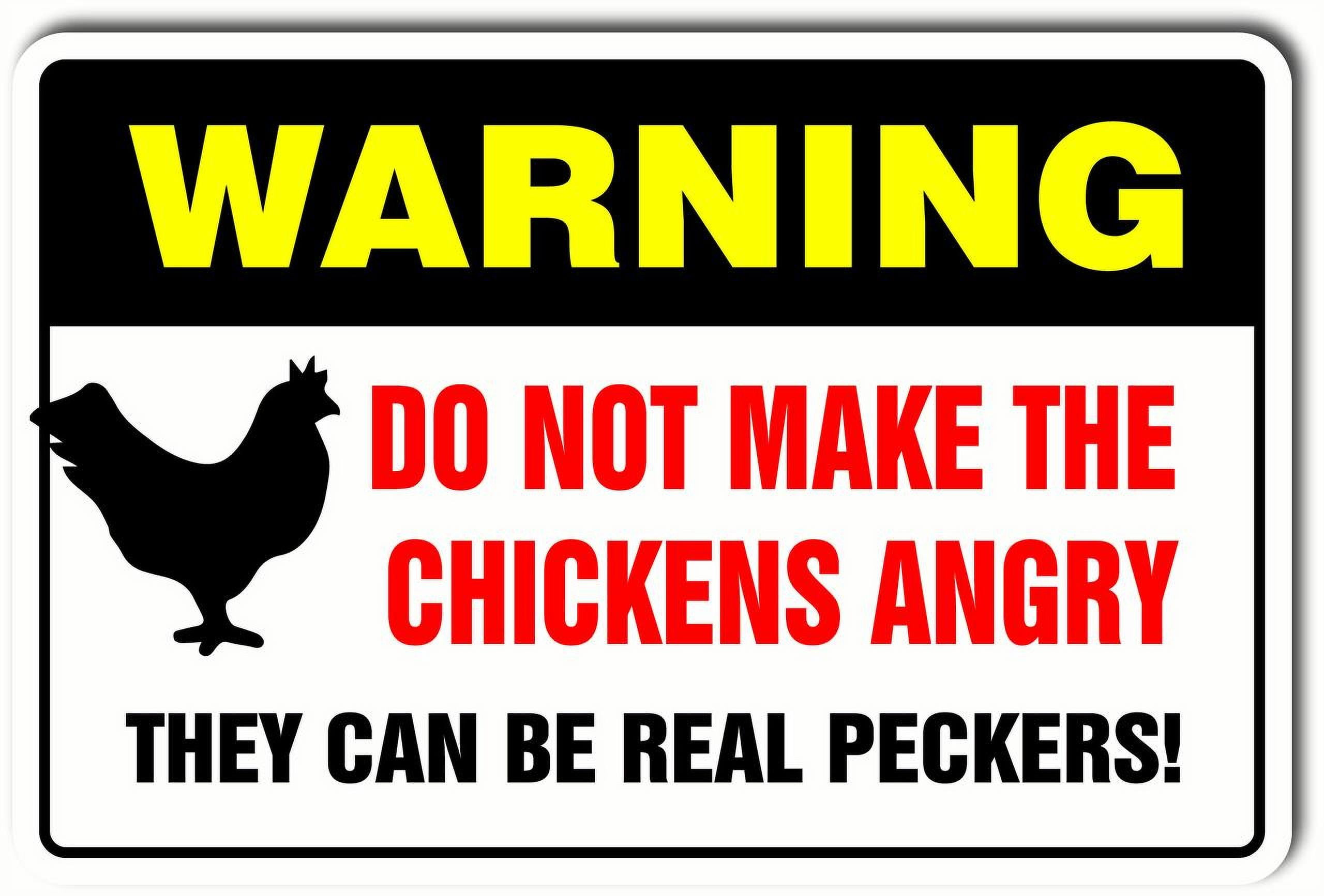Do Not Make Chickens Angry Decal | Indoor/Outdoor | 7" Tall - Walmart.com