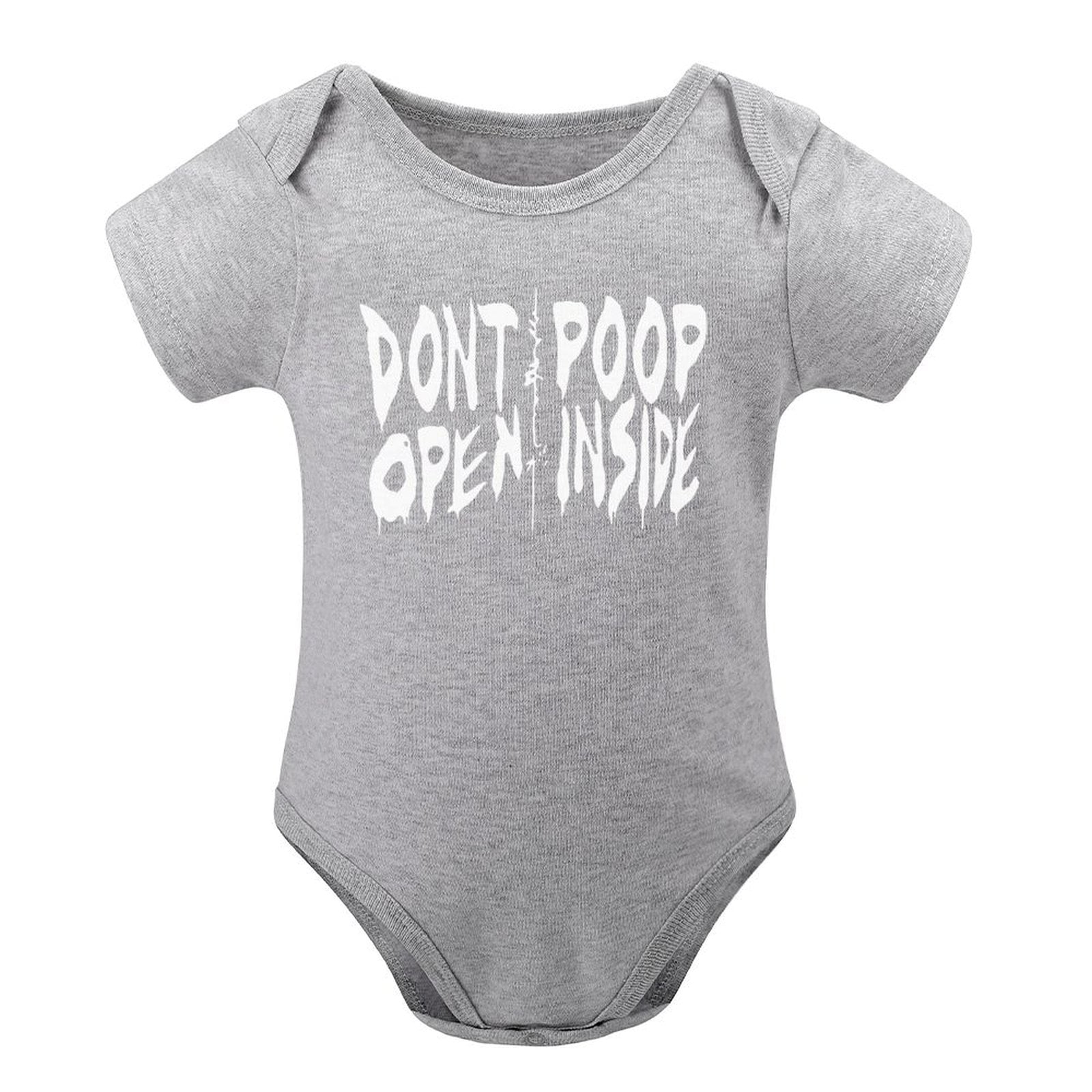 Do Not Open Funny Baby Bodysuit – Poop Warning Diaper Alert Infant One ...