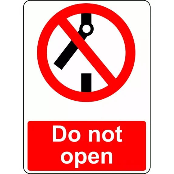 Do Not Open Osha Decal Safety Sign Sticker Usa Made Phone Decal Water ...