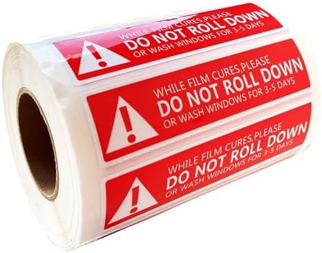 Do Not Roll Down Warning Labels,Windows Film Attention Caution Stickers ...
