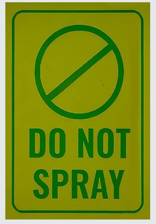 Do Not Spray Sign 12"x 8" Metal Signs For Outdoor & Indoor - Walmart.com