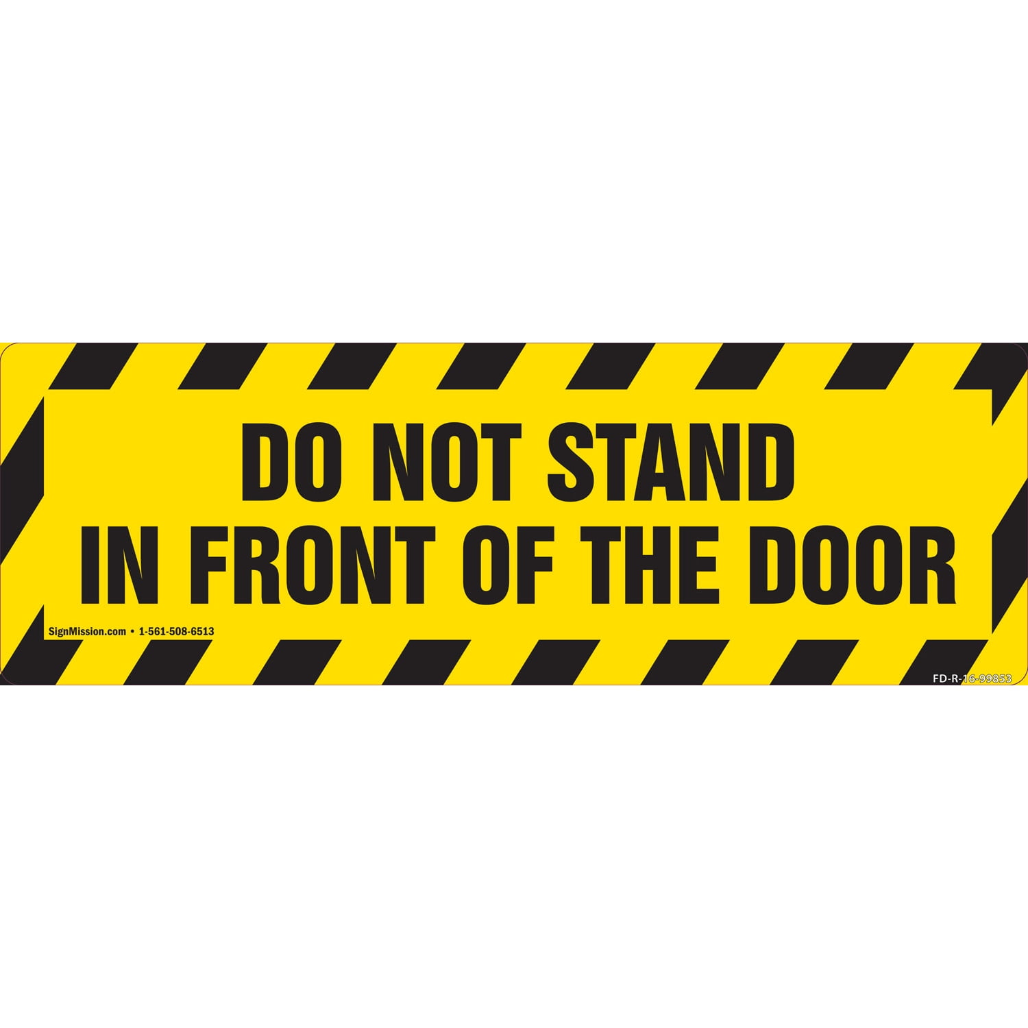 Do Not Stand In Front Of The Door Non-Slip Floor Marker | 3 Pack of 6 ...