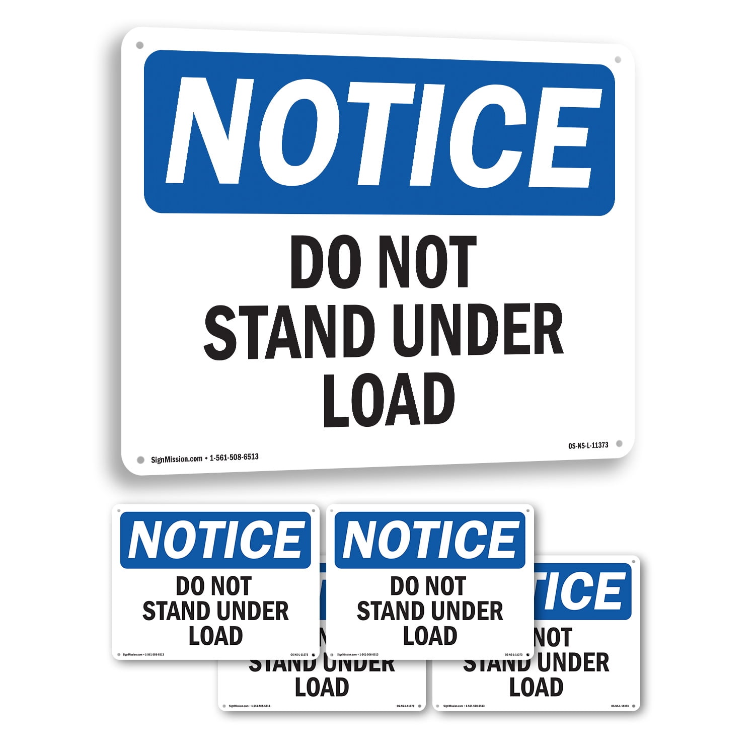 Do Not Stand Under Load OSHA Notice Aluminum Sign 24 Inch x 18 Inch - 5 ...