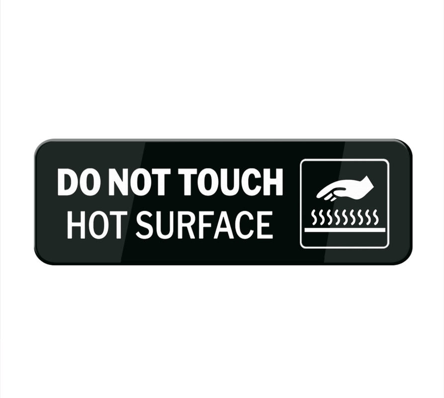 Do Not Touch Hot Surface Sign For House, Home, And Office - 10" X 3 ...
