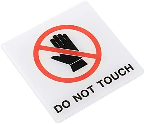 Do Not Touch Sign, Acrylic Adhesive Indoor Outdoor Wall Mount for ...