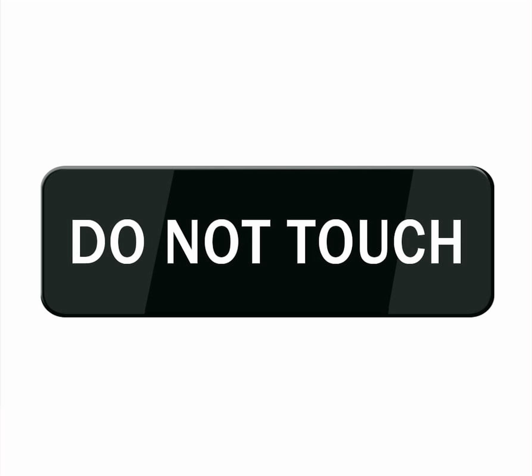 Do Not Touch Sign,Acrylic Sign Safety Informative Sign With Symbols ...
