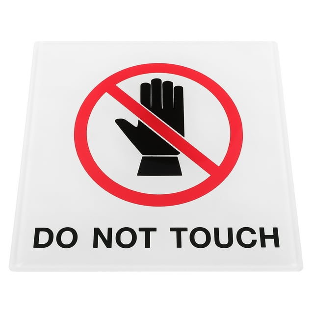 Do Not Touch Sign Self Adhesive Warning Sign Sticker Safety Label Sign ...