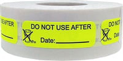 Do Not Use After - Date: Expiration Labels | 0.5 x 1.5" inches - 500 ...