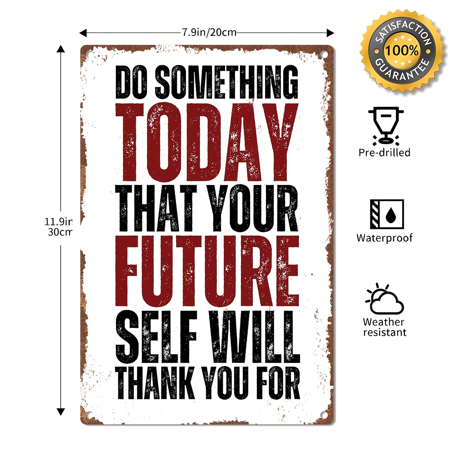Do Something Today Future Self Will Thank YouRetro Metal Tin Sign ...