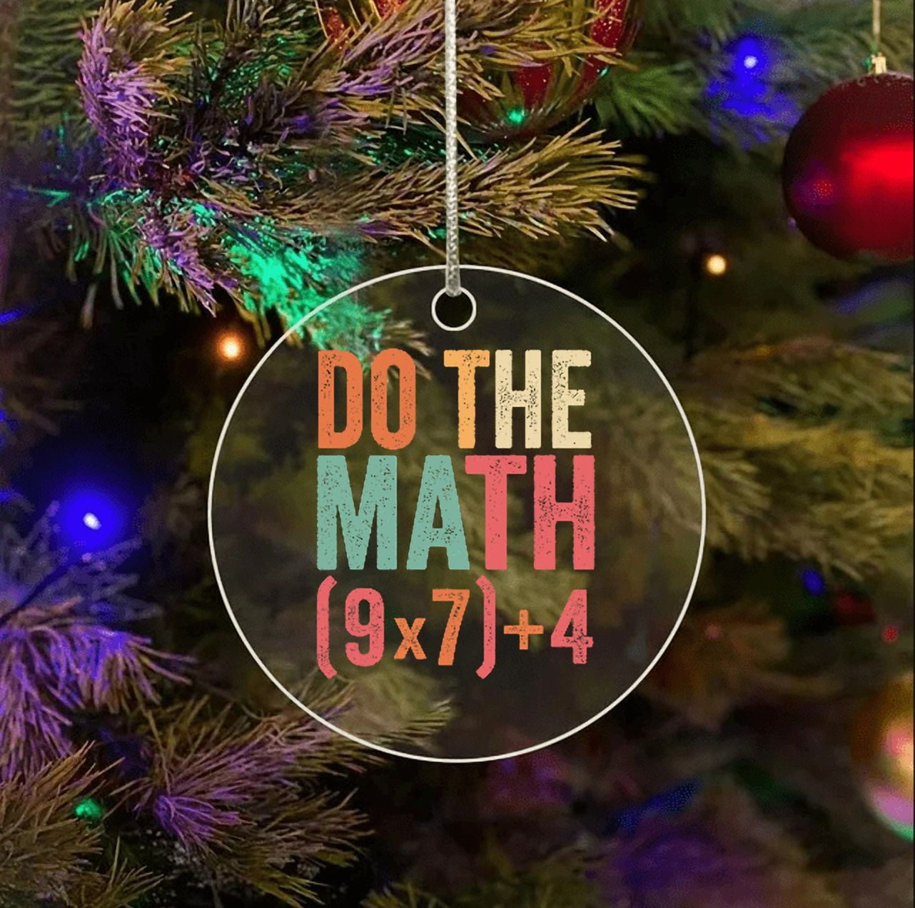 Do The Math 67 Six Seven Men Women Teacher Ornament, Home Decoration ...