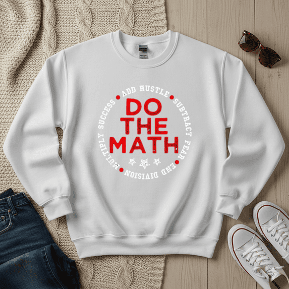 Do The Math Love Over Hate Red Motivational Quote Graphic Positive ...