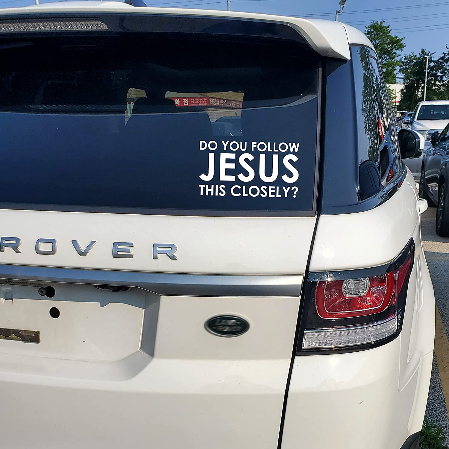 Do You Follow Jesus This Closely Bumper Sticker Decal Vinyl | Cars ...