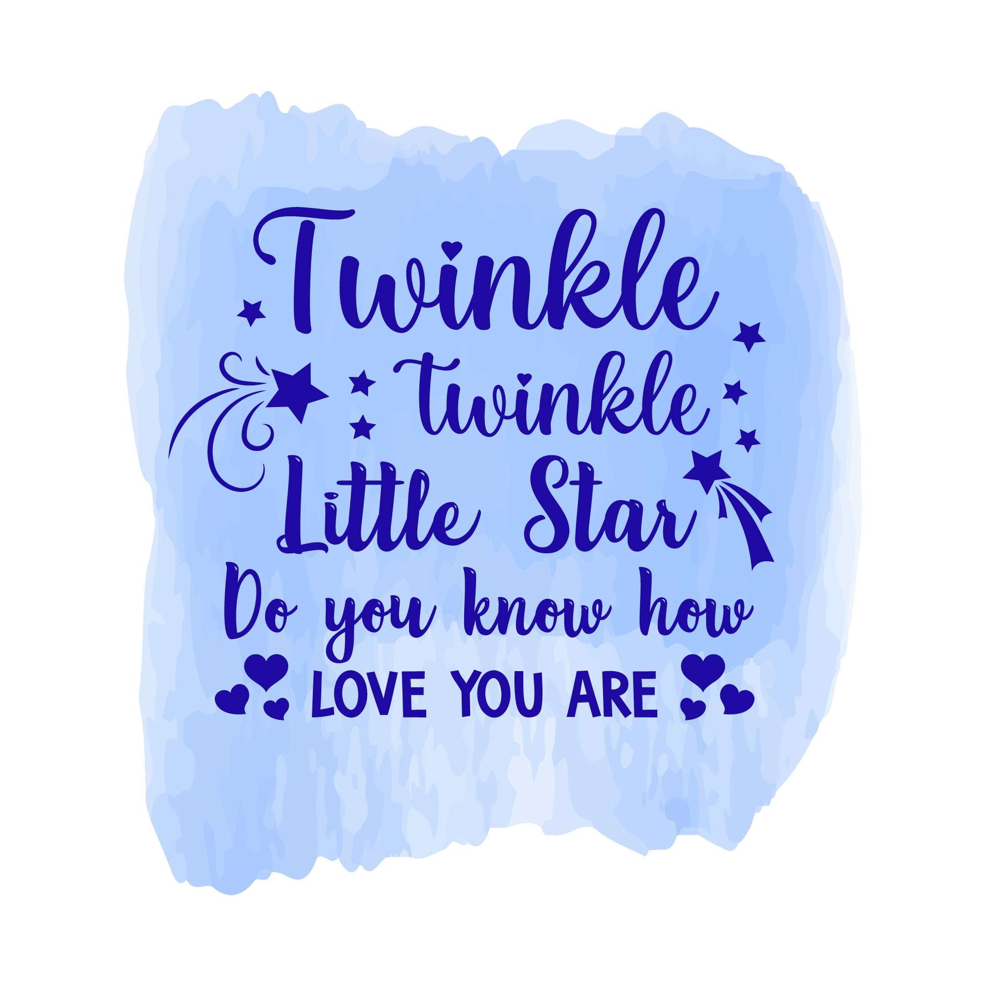 Do You Know How Love You Are Twinkle Twinkle Little Star Watercolor ...