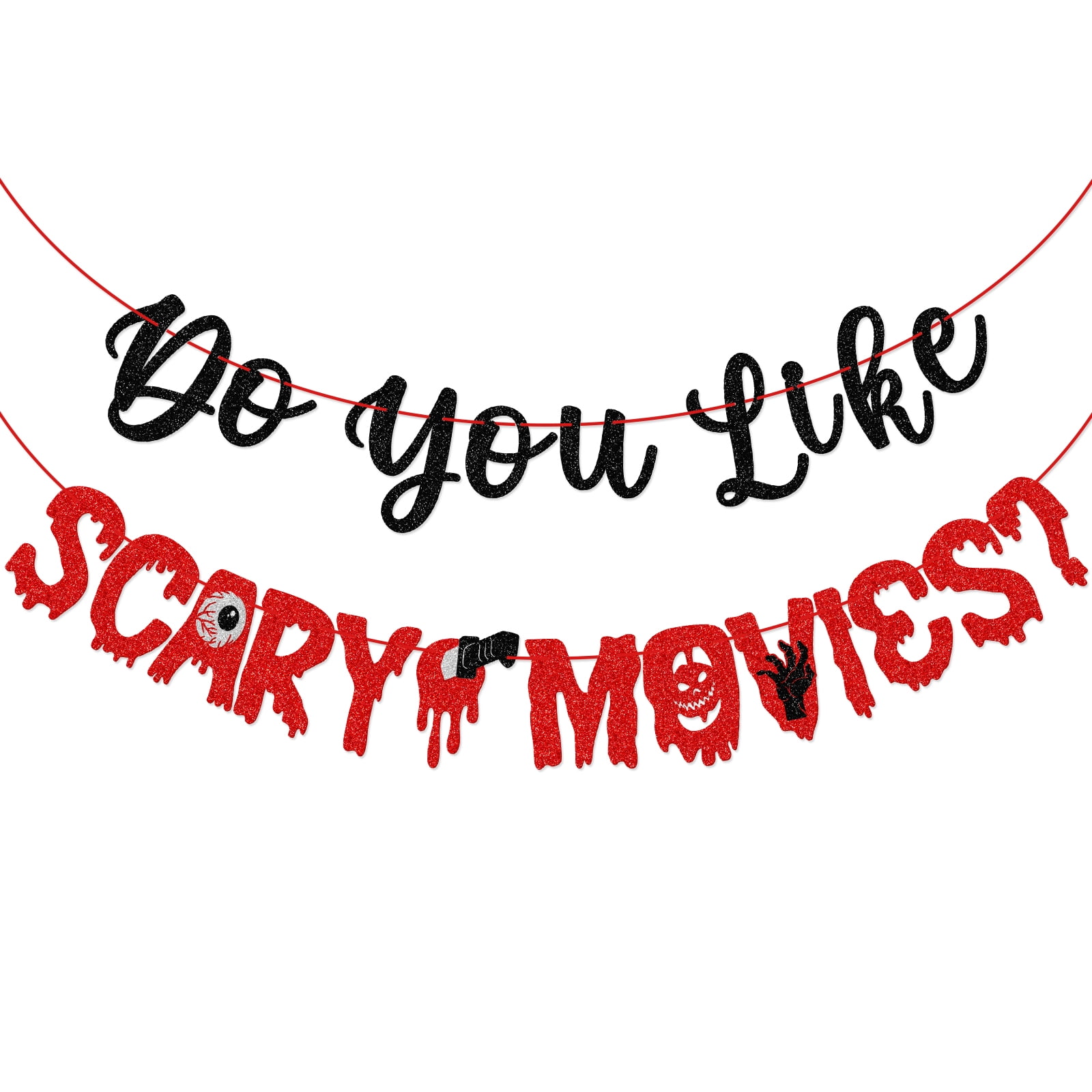 Horror Halloween Banner, Halloween Birthday Party Decorations - Walmart.com