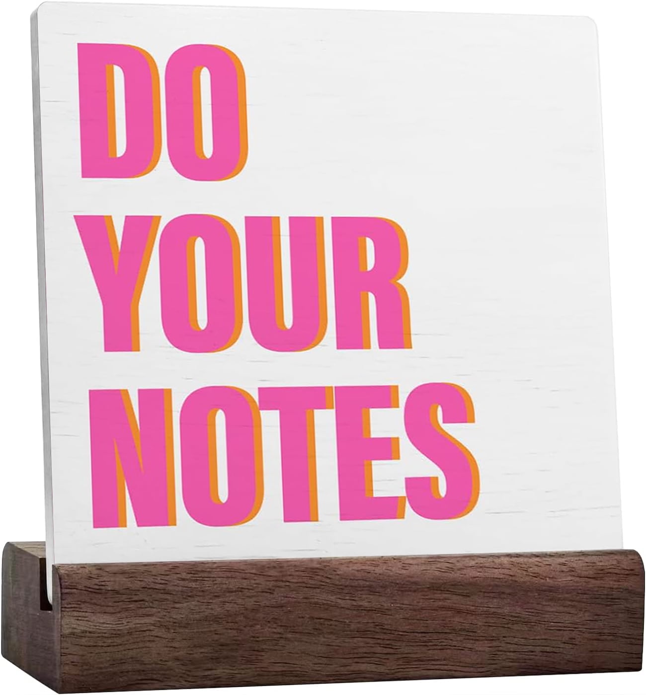 Do Your Notes Ceramic Table Plaque Therapy Office Desk Decor, Mental ...