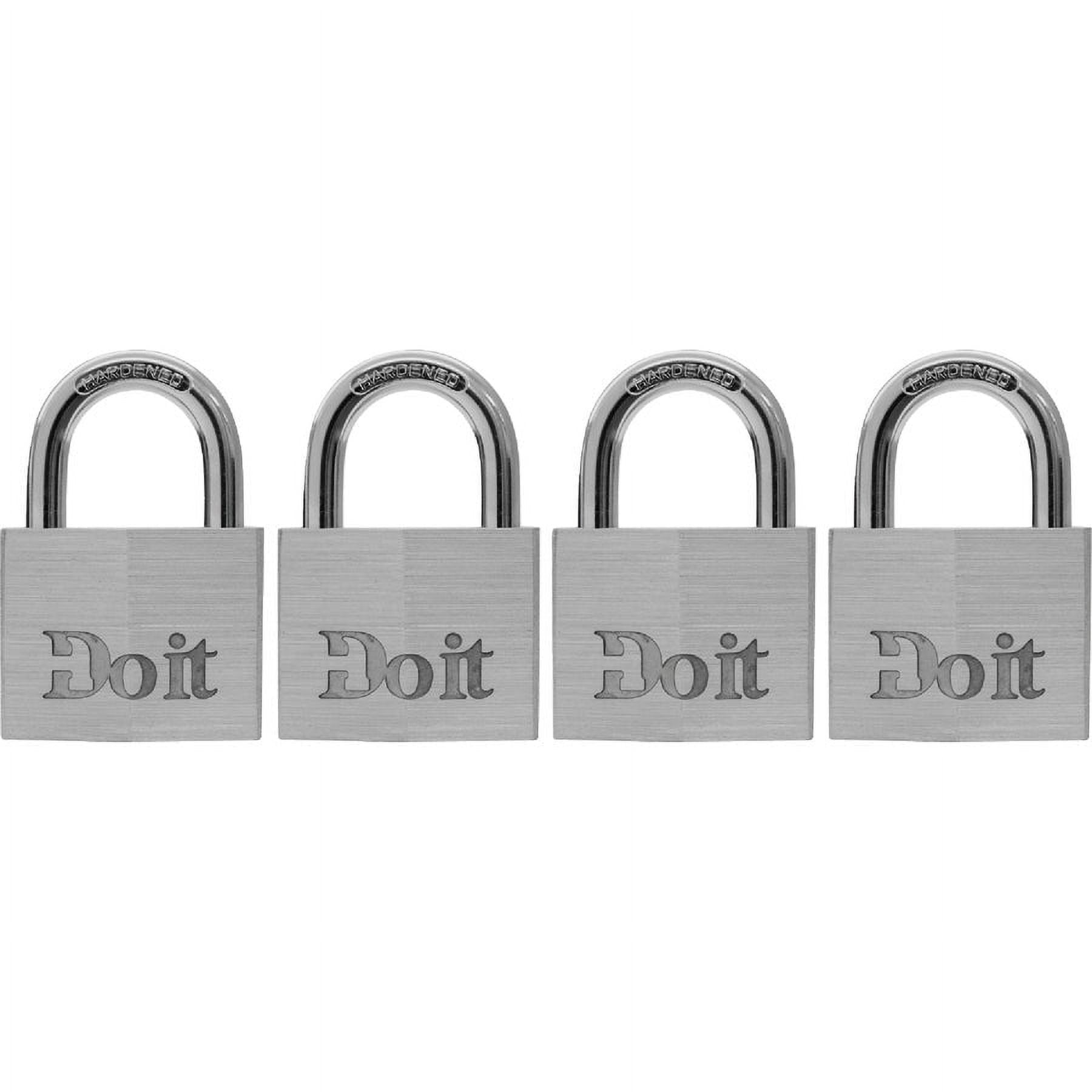 Do it 1-1/2 In. Aluminum Keyed Padlock (4-Pack) 1840QDIB - Walmart.com