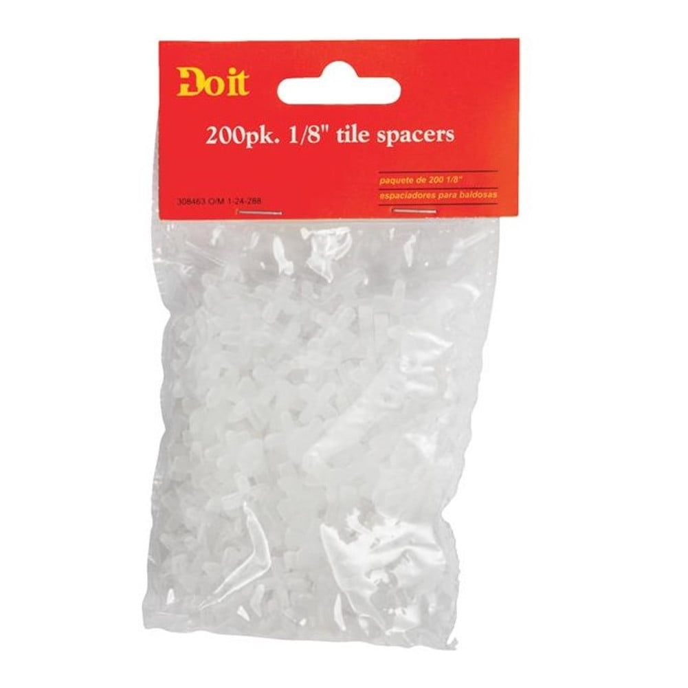 Do it Best Tools 1/8 In. White Plastic Tile Spacers, Cross Alignment ...