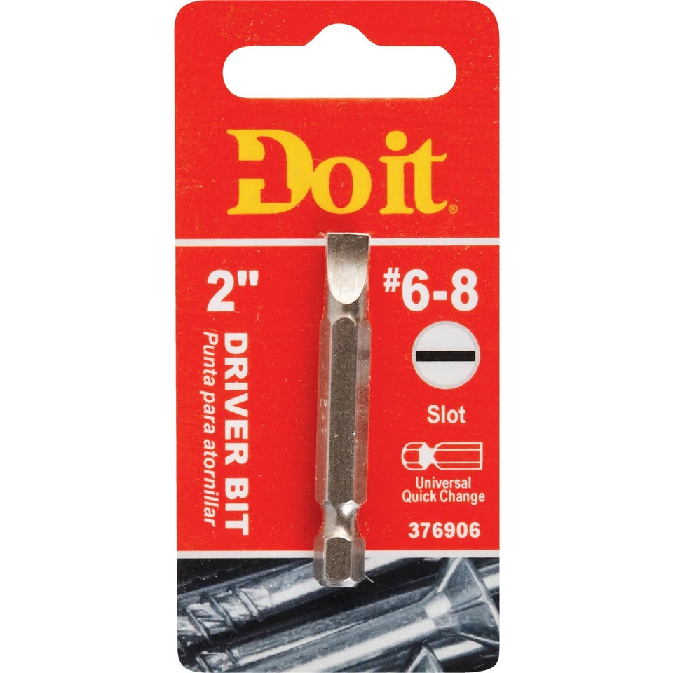 Do it #6-8 Slotted 2 In. Power Screwdriver Bit 306781DB SIM Supply, Inc ...