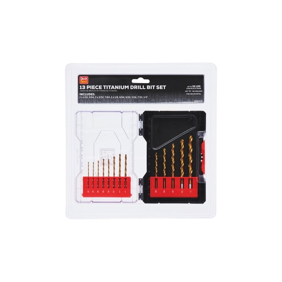 Do it Best 13-Piece Titanium Drill Bit Set - Single Pack - Walmart.com