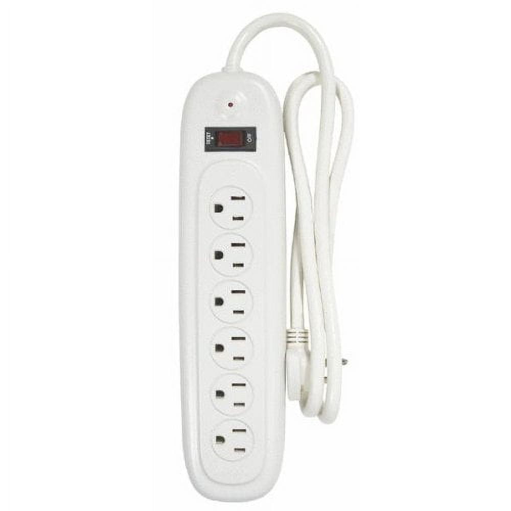 Do it Best 6-Outlet 450J Tan Power Surge Strip with 4 Ft. Cord LTS-6HS ...