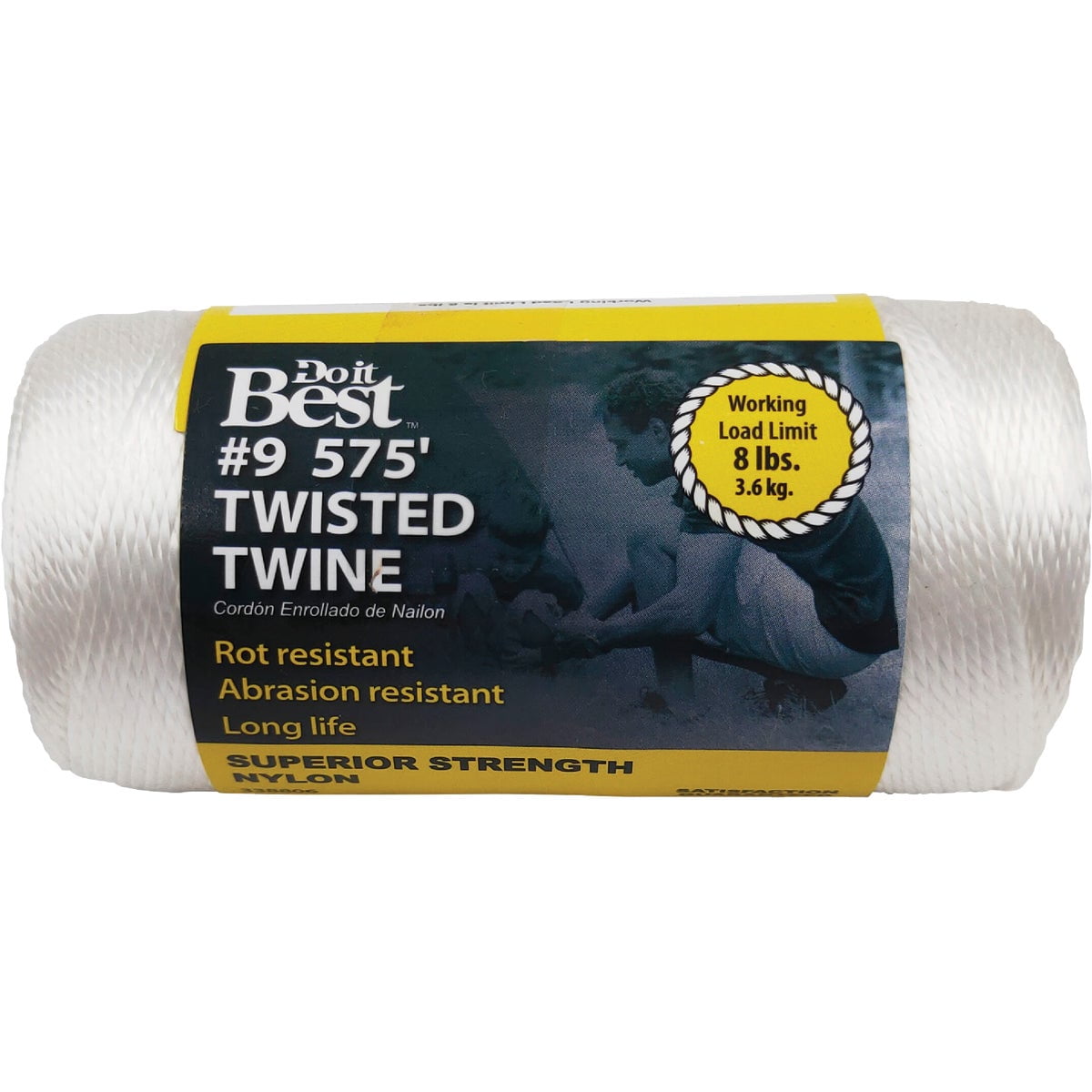 Do it Best #9 x 575 Ft. White Nylon Twisted Twine 338806 - Walmart.com