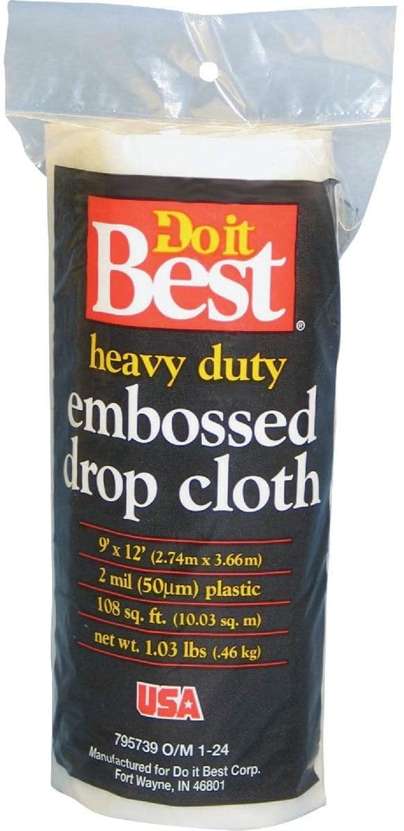 Do it Best Embossed Plastic Drop Cloth - Walmart.com