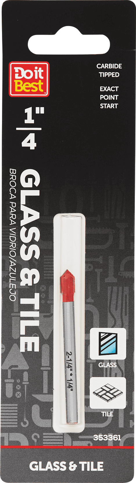 Do it Best Glass & Tile Drill Bit - Single Pack — Professional & DIY ...