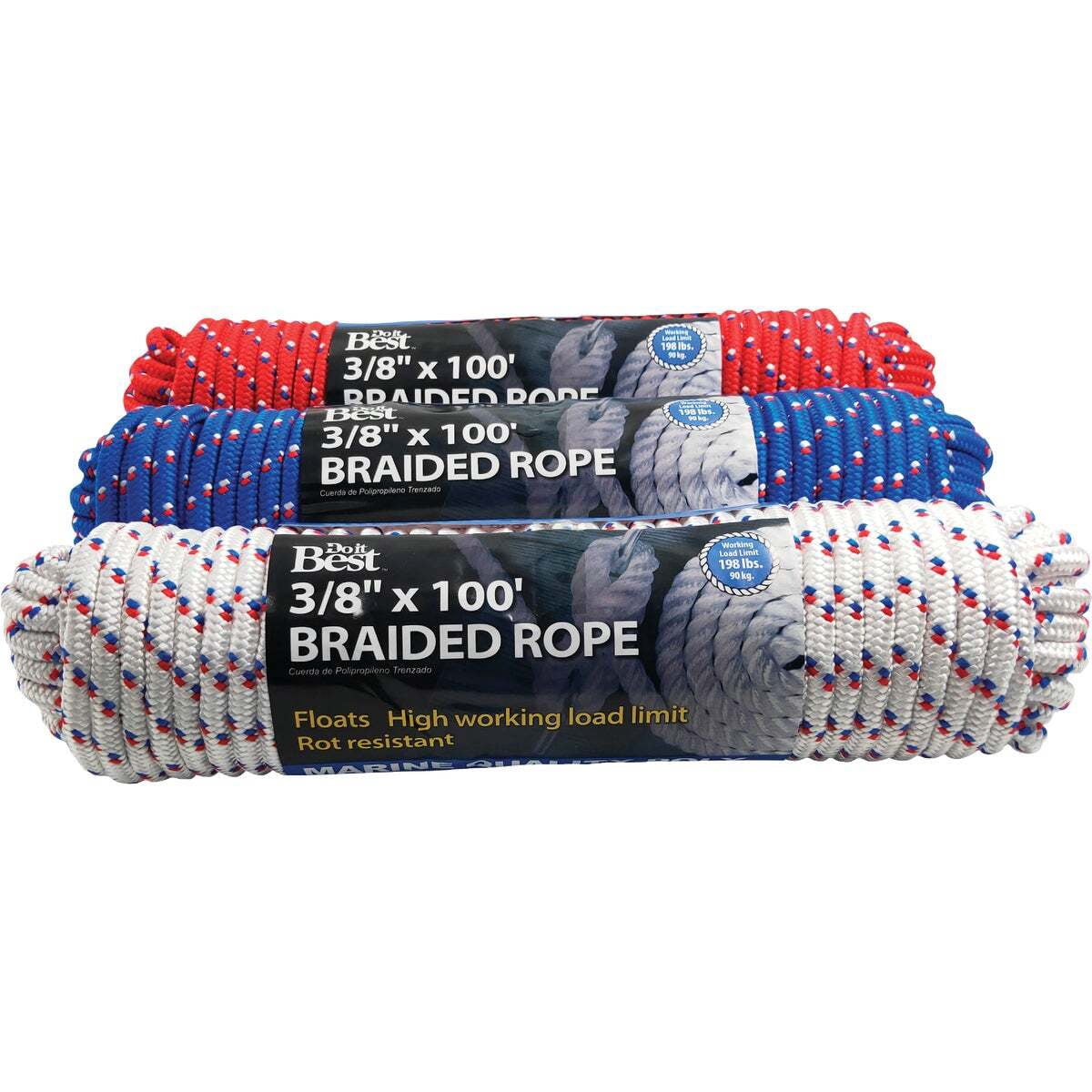 SIM Supply, Inc. 3/8x100 Polybraid Rope 703153 - Walmart Business Supplies