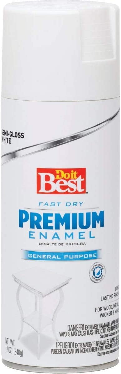 Do it Best Premium Enamel Aerosol, S/G WHITE SPRAY PAINT - Walmart.com