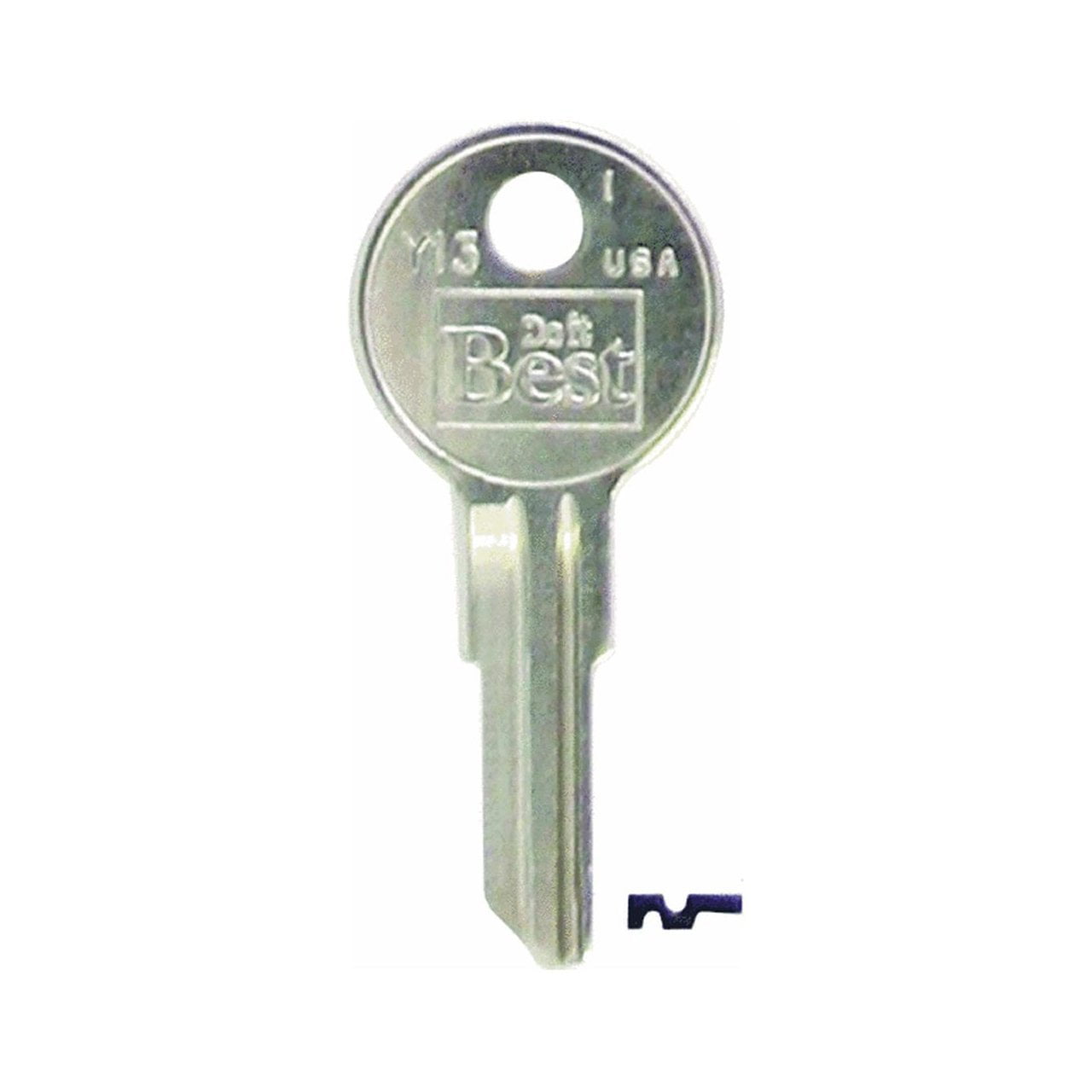 Do it Best Yale Nickel Plated House Key, Y13 / 01122R DIB (10-Pack ...