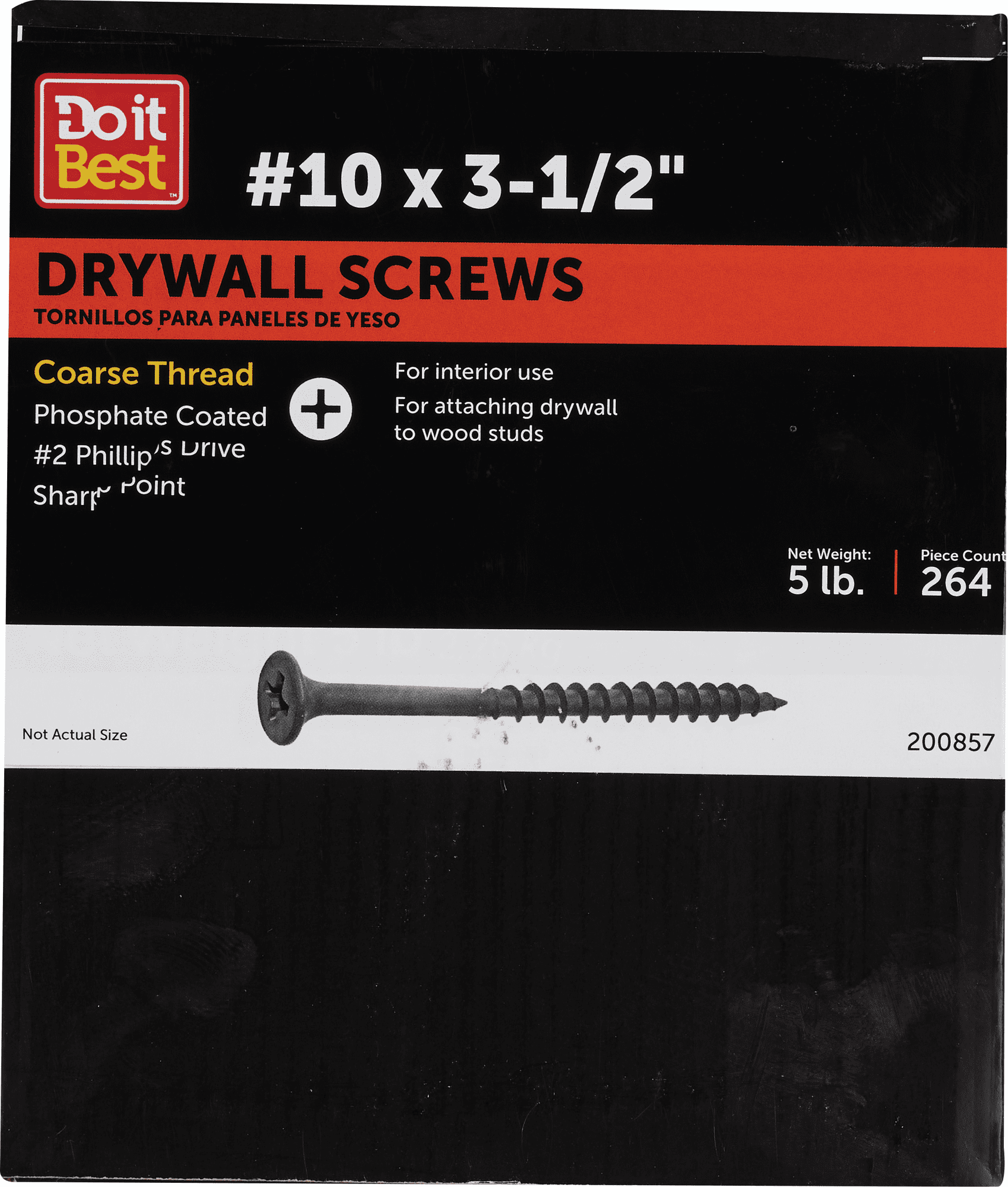 Do it Coarse Thread Phosphate Drywall Screw - Single Pack ...