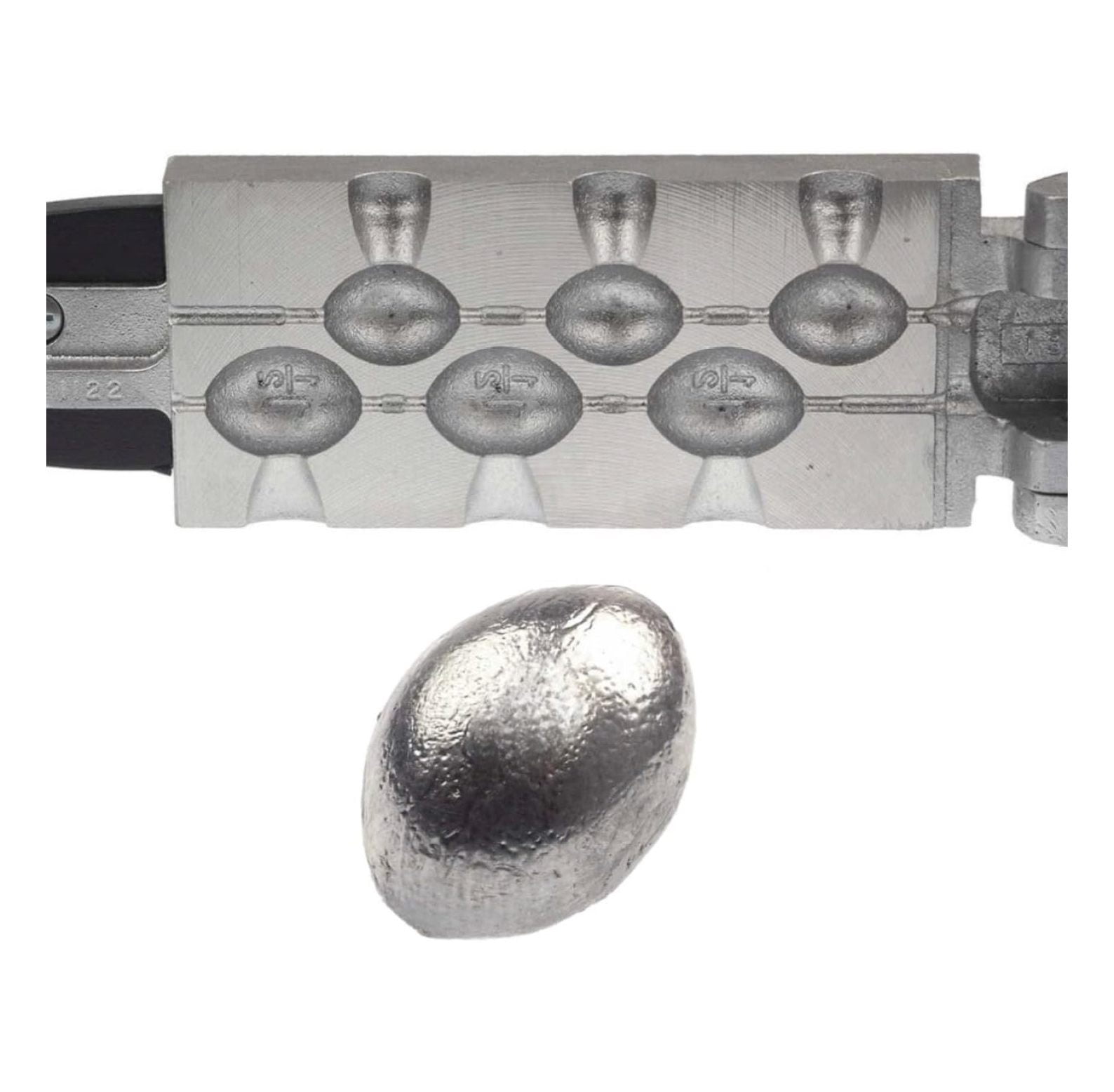 Do it Mold Egg Slip Sinker Size 1 oz, 1.5 oz,Cast Three of Each Size ...