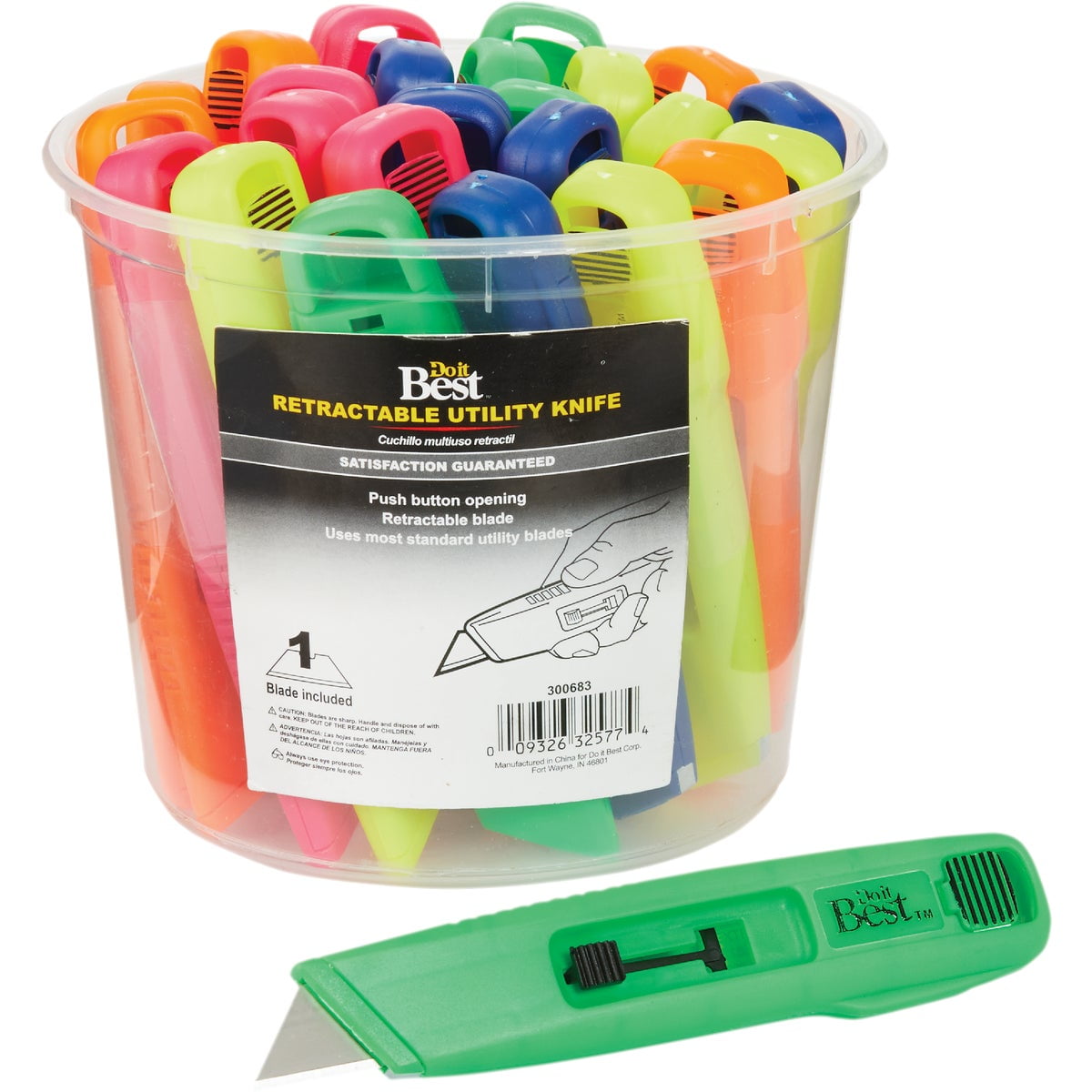 Do it Plastic Retractable Utility Knife [Quantity of 25] - Walmart.com